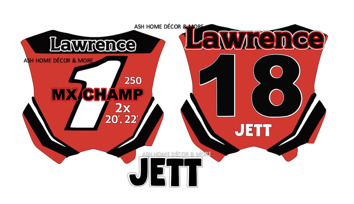 Jett Lawrence Number Plate Svg Moto Svg Dirt Bike Svg - Etsy Canada