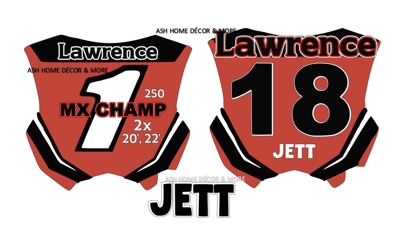Jett Lawrence Number Plate SVG: Moto Dirt Bike Racing (digital Download ...