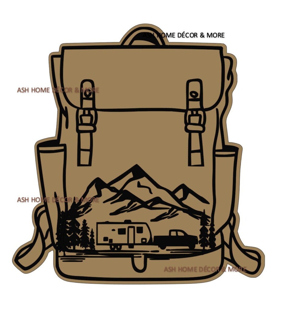 Campsite Backpack Hike Svg, Camping Svg, Backpacking Svg, Outdoors Svg ...