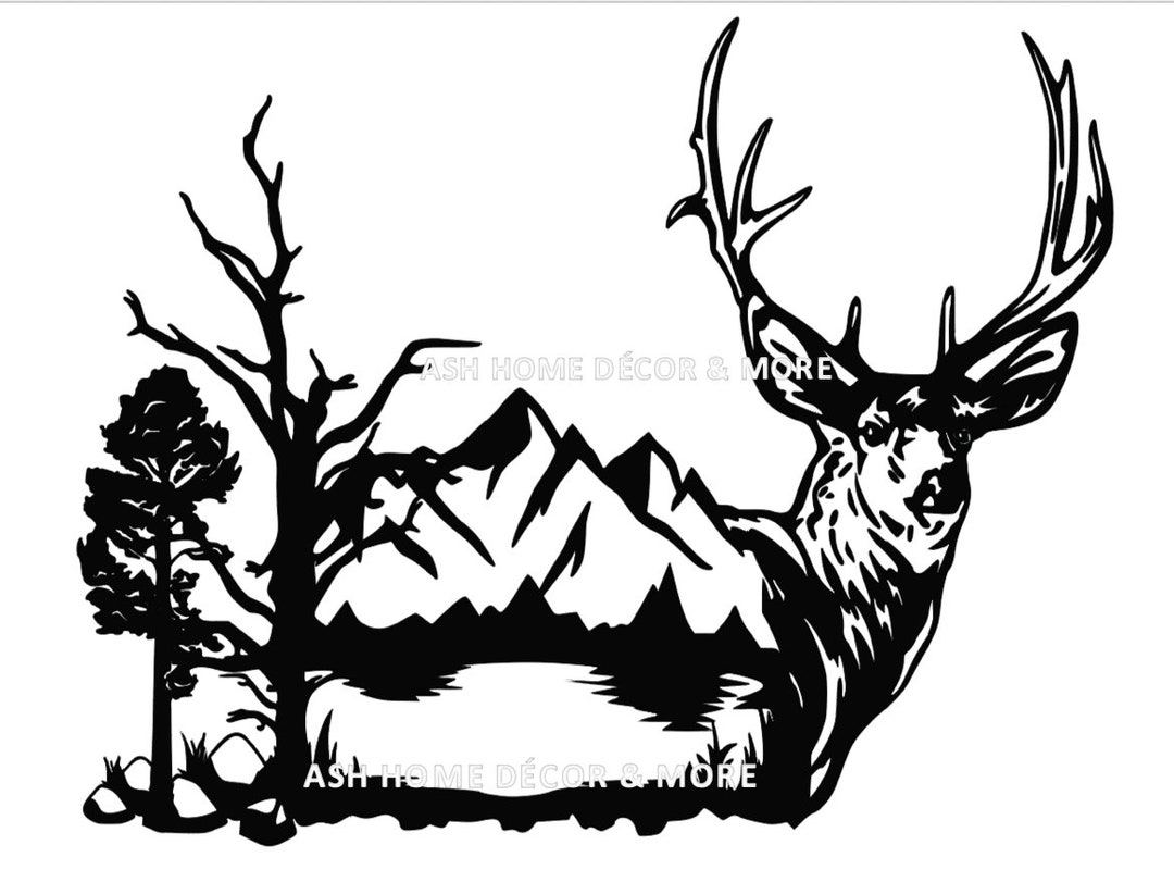 Mule Deer Svg Deer Svg Hunting Svg Buck Svg Rut Svg Etsy
