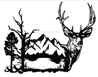 Deer Mating SVG PDF - Etsy