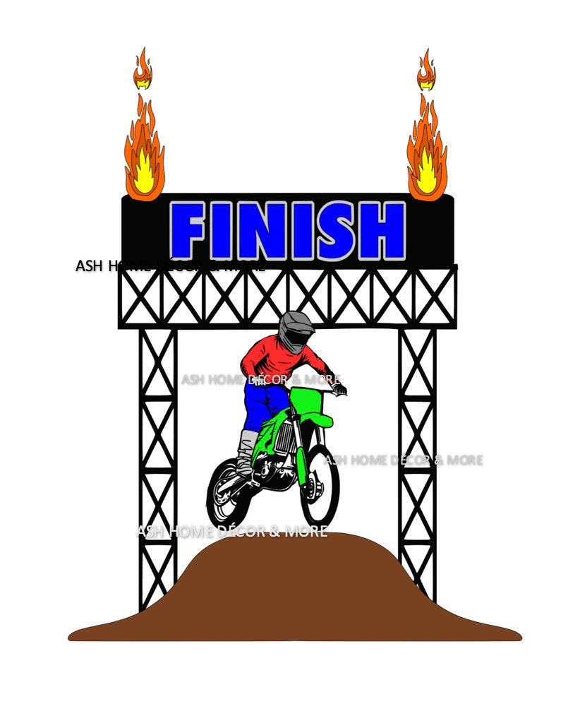 Finish Line Dirt Bike Svg Finish Line Svg Moto Svg Dirt - Etsy