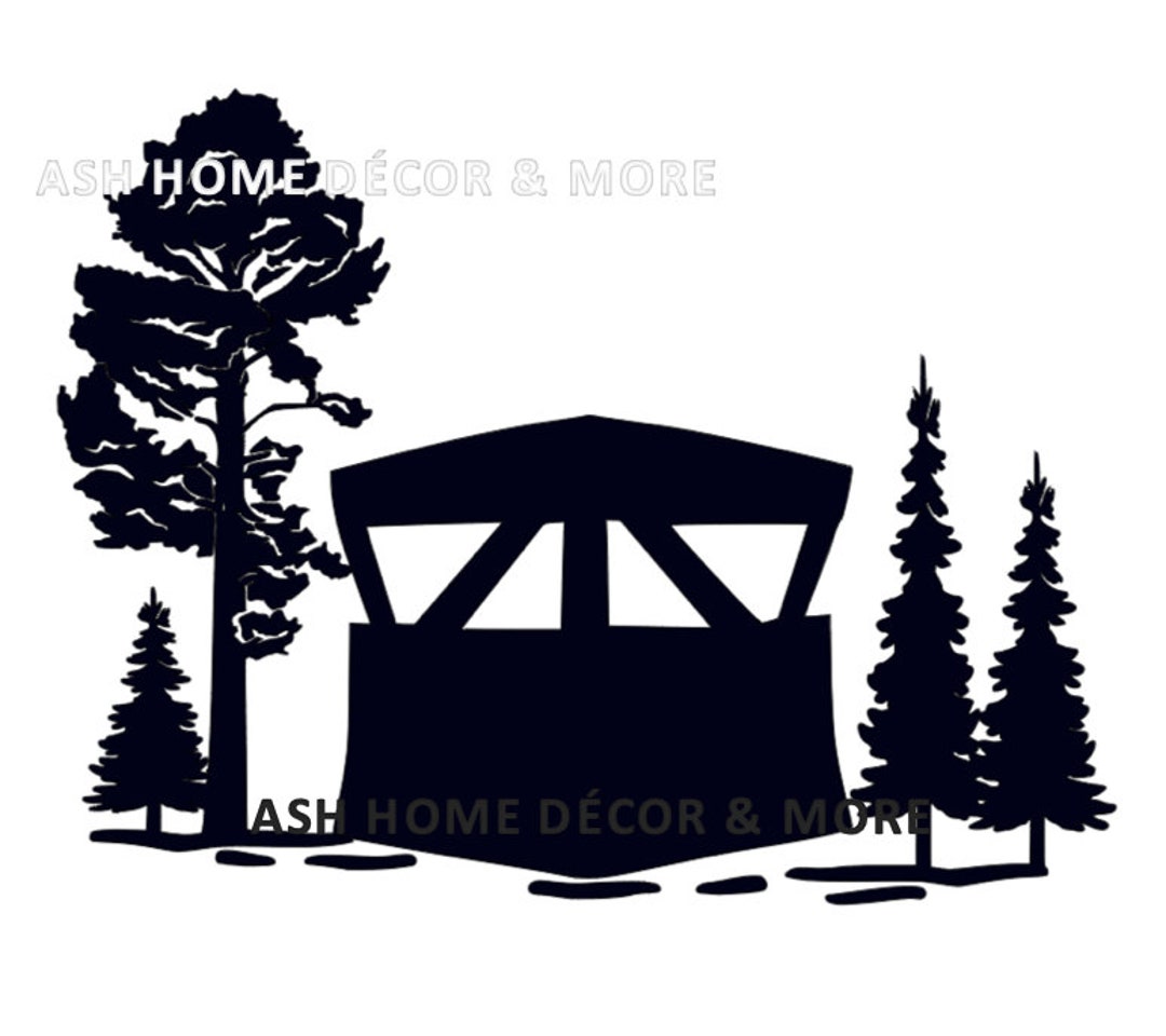 Deer Blind Hunting Ground SVG: Buck and Doe Hunt (digital Download) - Etsy
