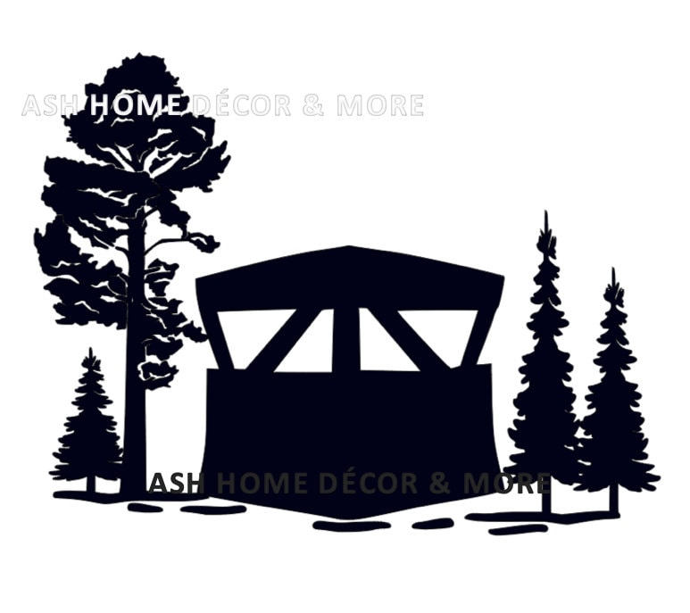 Hunting Ground Deer Blind SVG Deer Hunting Svg Blind Svg Ground Blind ...