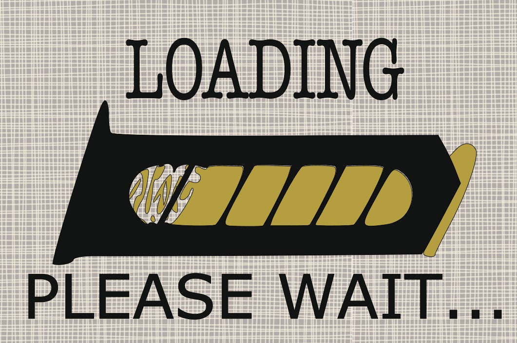 Loading Please Wait SVG File Only - Etsy