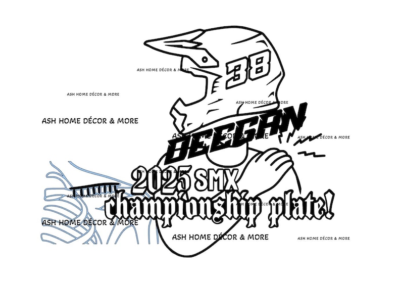 Haiden Deegan SMX Championship SVG: Motocross Racing Graphic (digital ...