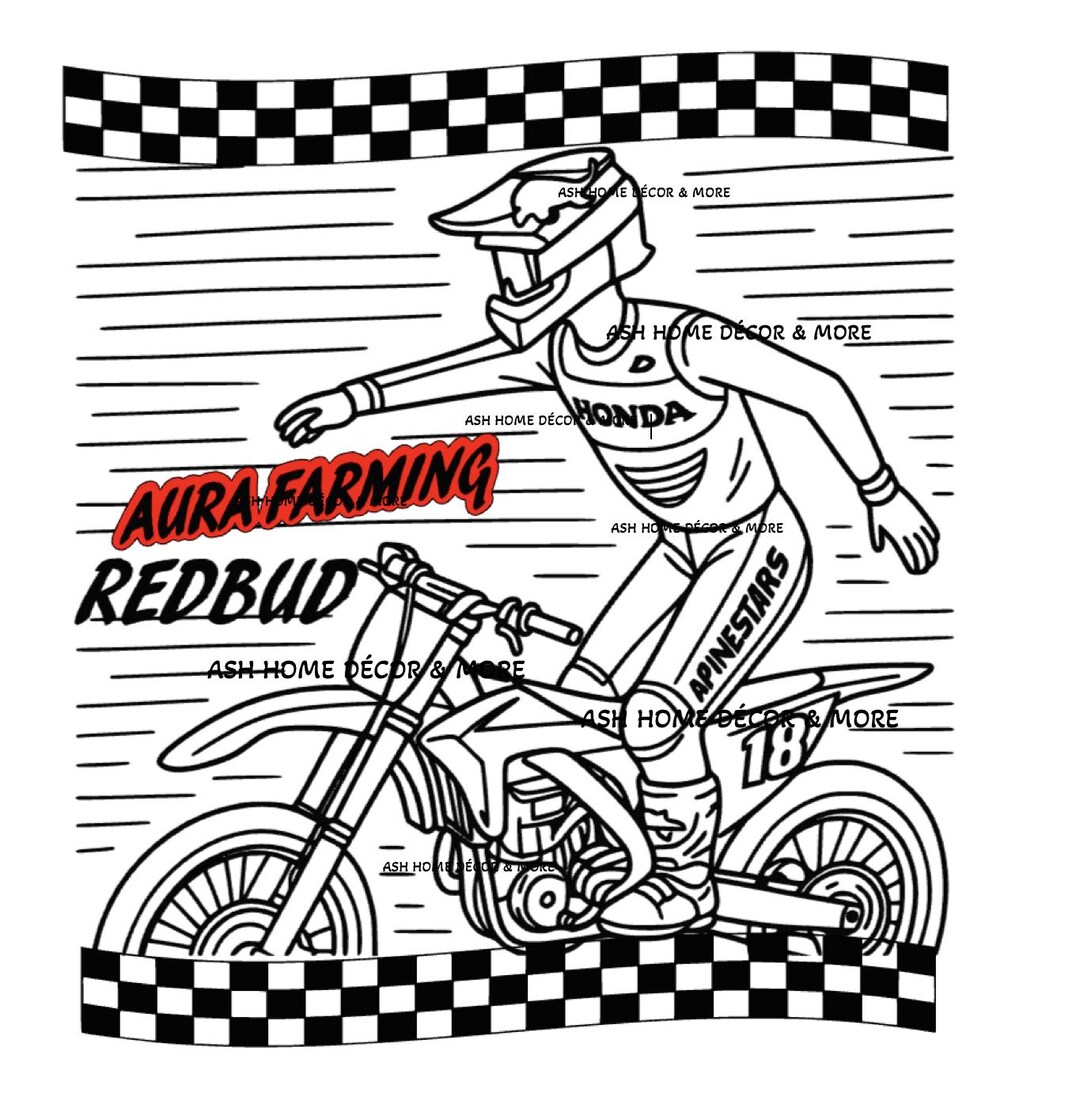 Jett Lawrence Aura Farming Svg, Scalable Vector Graphic Only. Motocross ...