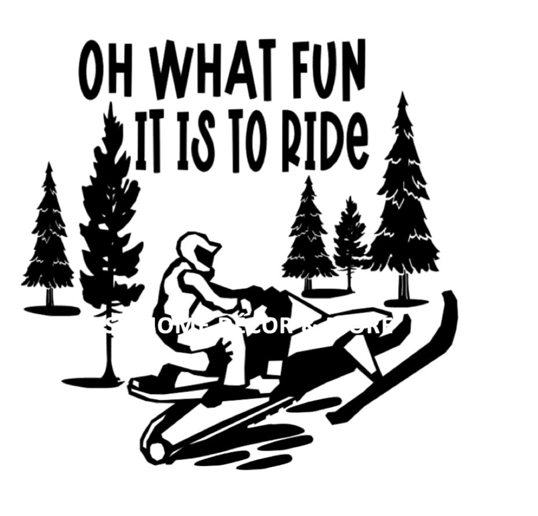 Snowmobile Ride SVG: Winter Sport Trail Design (digital Download) - Etsy