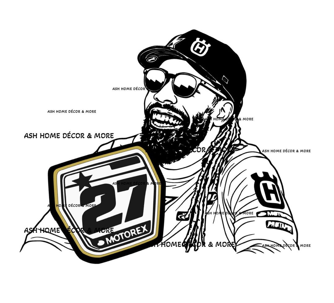 Malcolm Stewart Motocross SVG, Dirt Bike Racing Cut File (digital ...