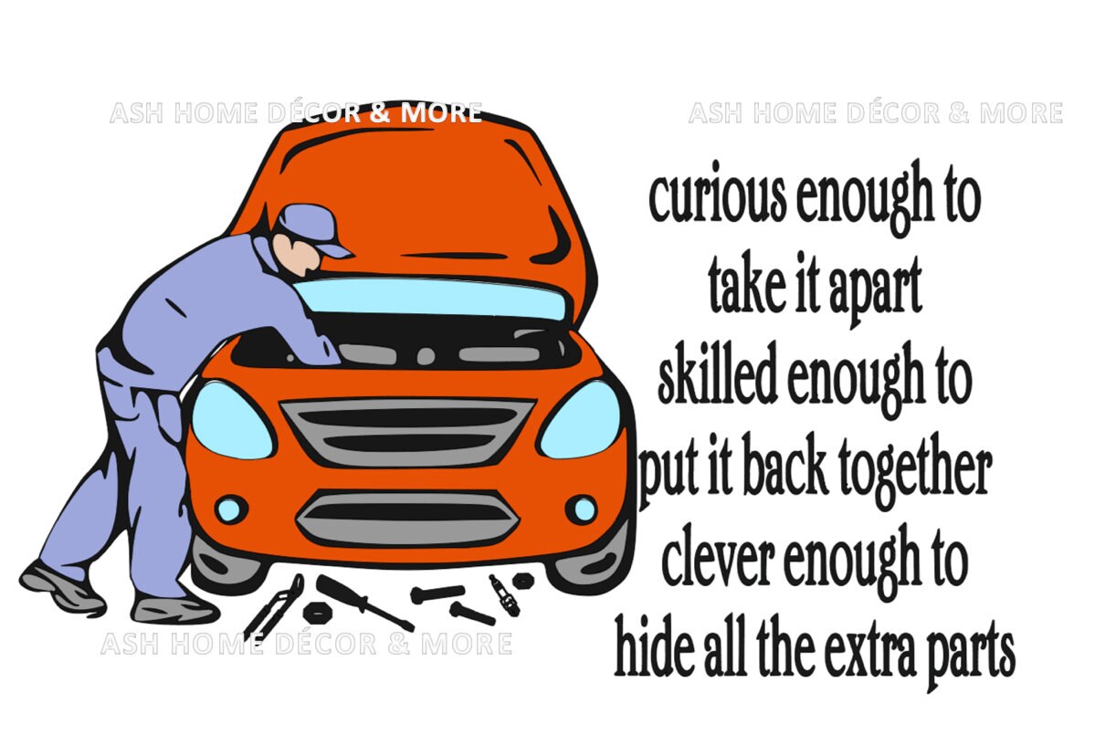 Mechanic Svg Garage Svg Left Over Parts Svg Repair Shop - Etsy