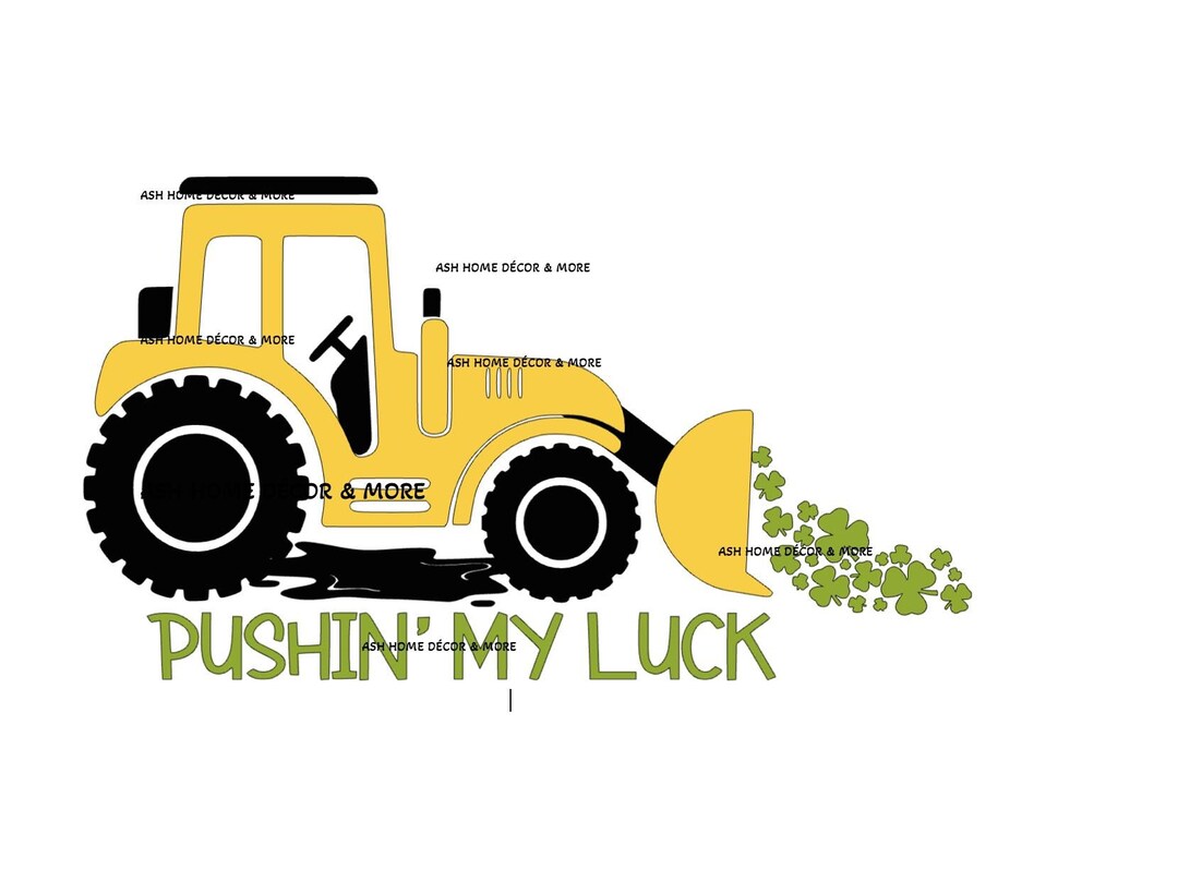 Pushin' My Luck Loader SVG: St Patrick's Day Kids Shirt (digital ...