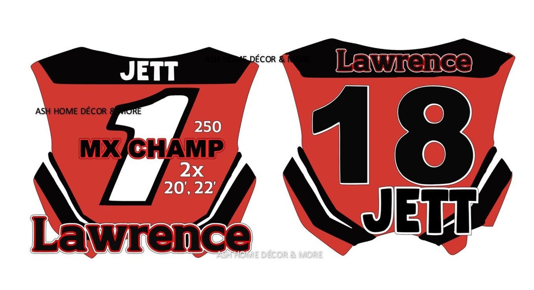 Jett Lawrence Number Plate Svg, Moto Svg, Dirt Bike Svg, Supercross Svg ...