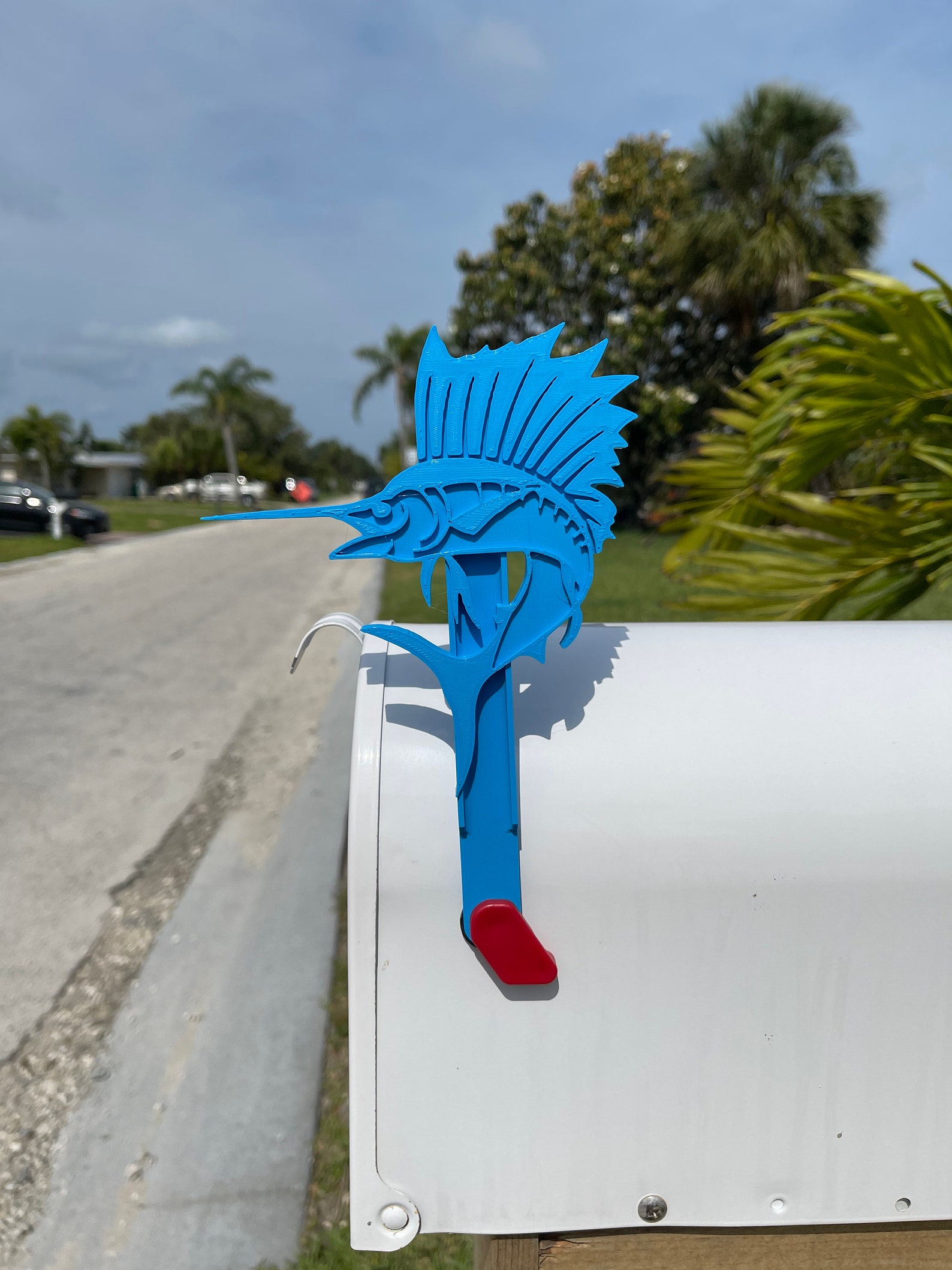Sailfish Mailbox Flag, 3D Printed Mailbox Flag Replacement - Etsy
