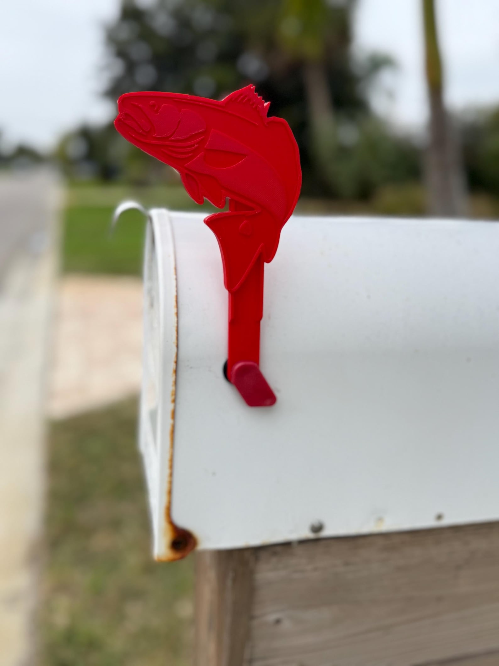3D Printed Red Redfish Mailbox Flag Replacement - Etsy