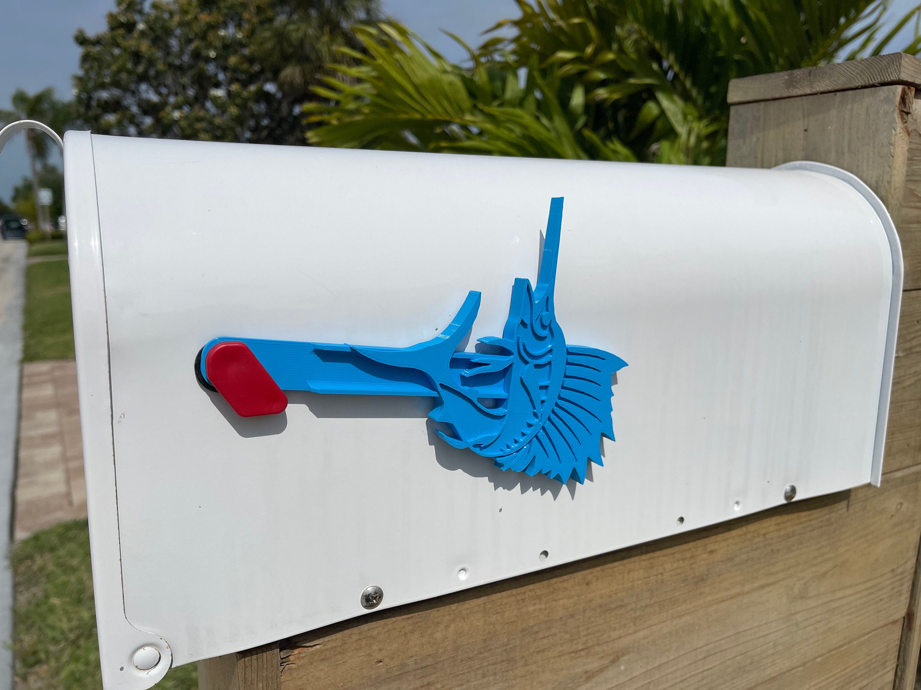3D Printed Sailfish Mailbox Flag: Sport Fishing Decor - Etsy