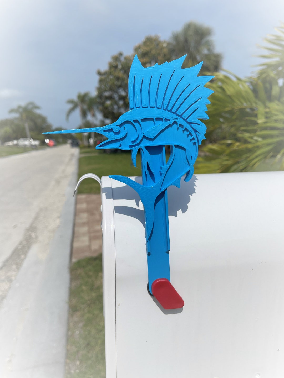 Sailfish Mailbox Flag, 3D Printed Mailbox Flag Replacement - Etsy