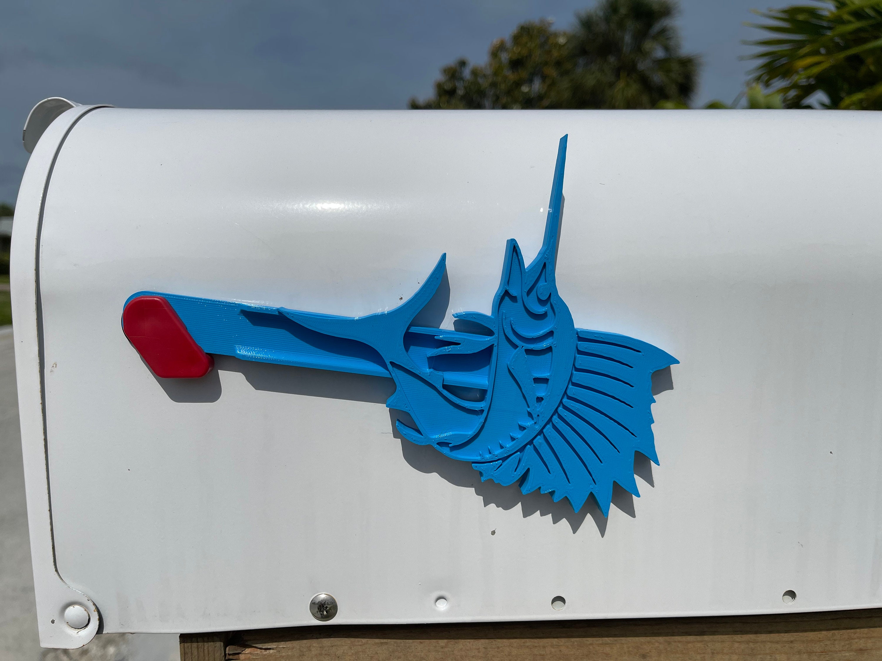 3D Printed Sailfish Mailbox Flag: Sport Fishing Decor - Etsy