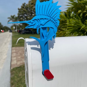 3D Printed Sailfish Mailbox Flag: Sport Fishing Decor - Etsy