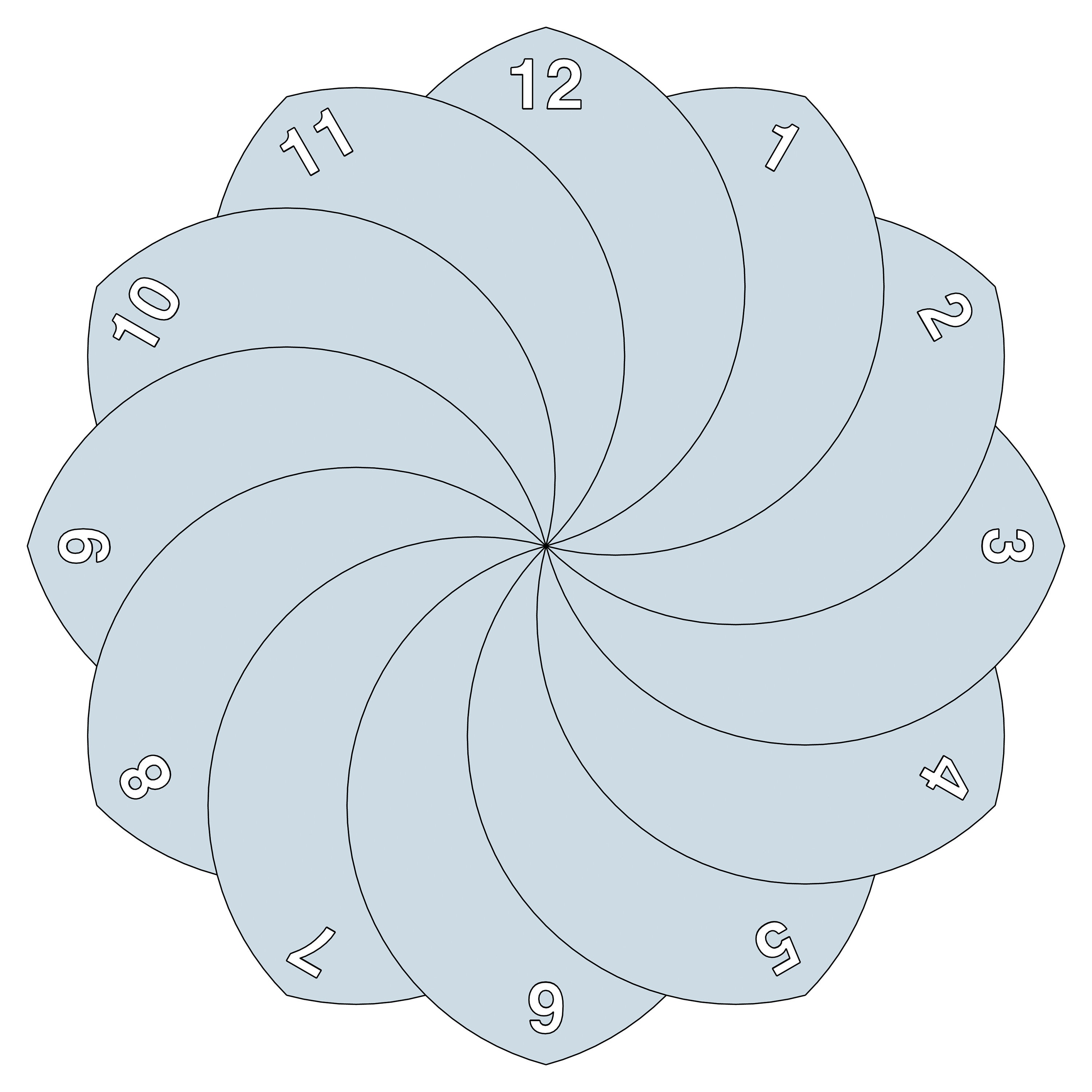 Clock Face Design in Sketchup Format - Etsy