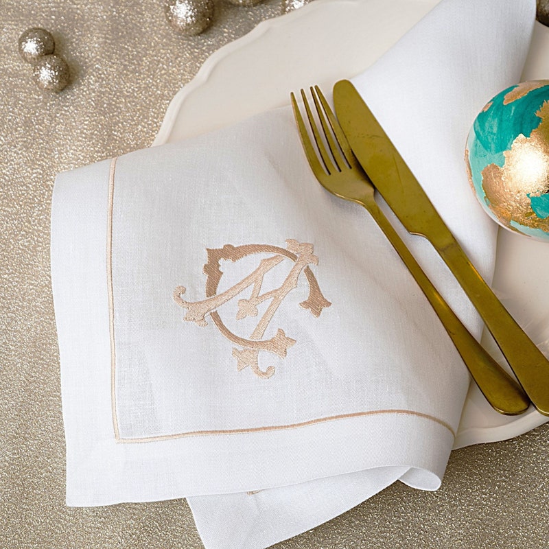 Monogram Napkins - Etsy
