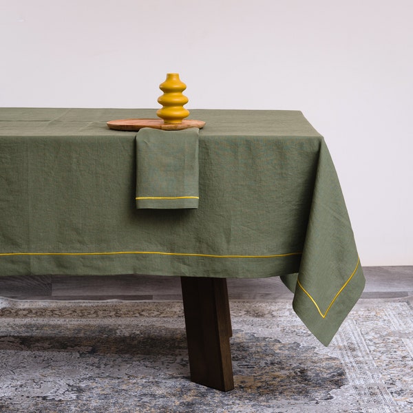 Large Linen Tablecloth - Etsy