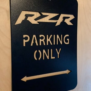 RZR Parking Only Steel Sign 12x16 (polaris) Shop Sign - Etsy