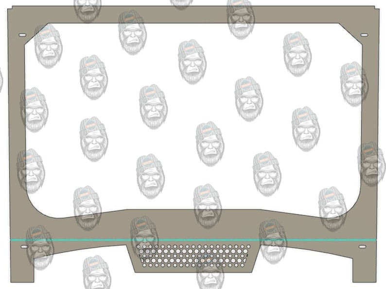 DXF File, Polaris RZR Turbo Windshield Frame (fits 2019-2022 SDR ...