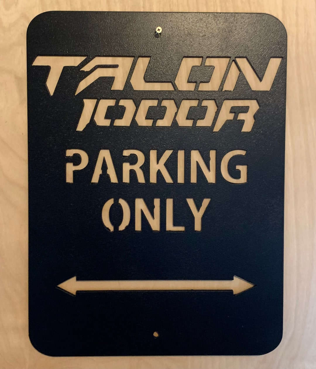 Talon Parking Only Aluminum Sign 12x16 (honda) - Etsy