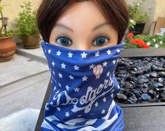 La Dodgers Face Mask - Etsy
