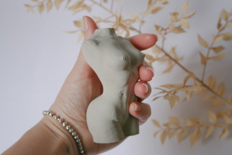 Handmade Concrete Nude Female Torso Woman Body Sculpture - Etsy