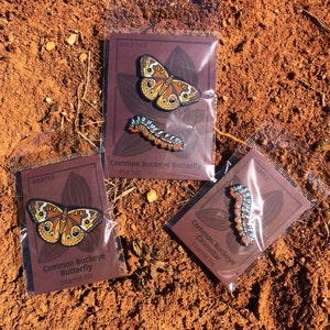 Common Buckeye Butterfly Enamel Pin - Etsy