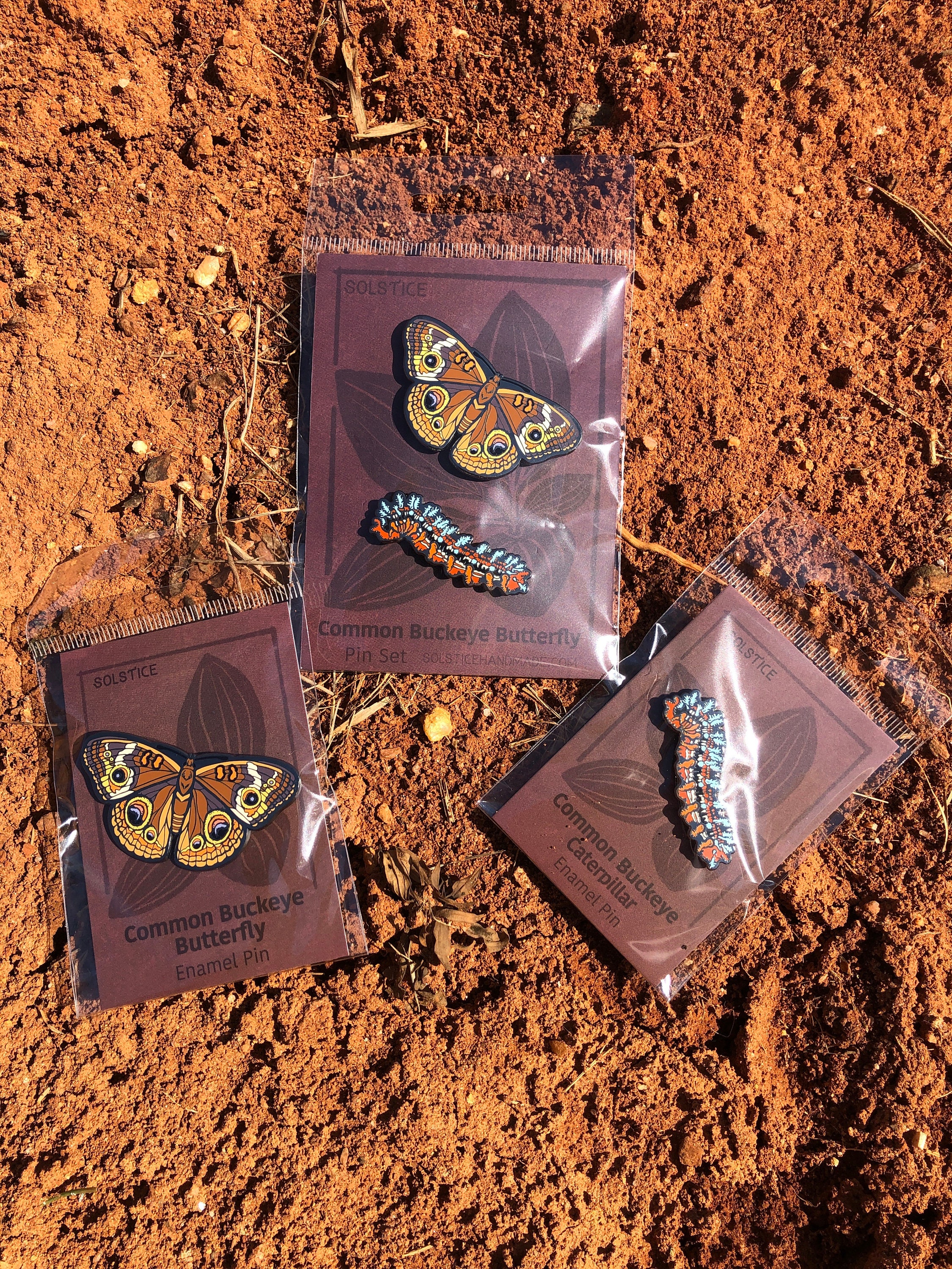 Common Buckeye Butterfly Enamel Pin - Etsy