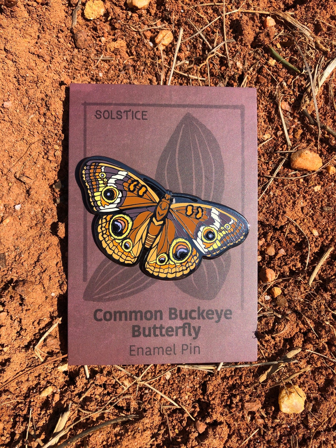 Common Buckeye Butterfly Enamel Pin - Etsy