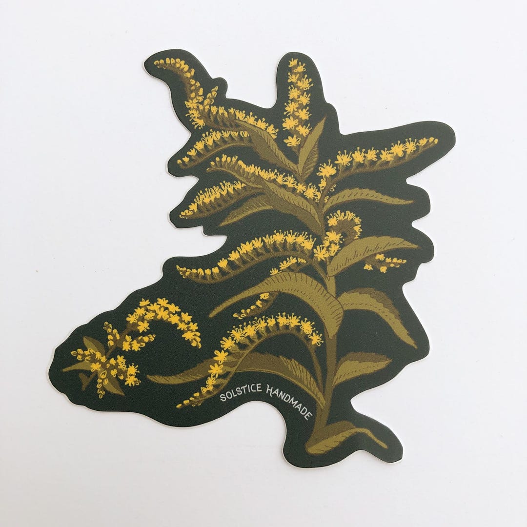 Goldenrod Sticker - Etsy