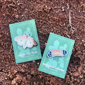 Woolly Bear Caterpillar Enamel Pin - Etsy