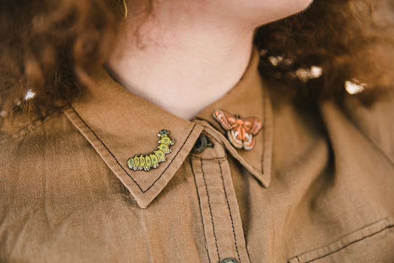 Cecropia Moth Pin Set - Etsy