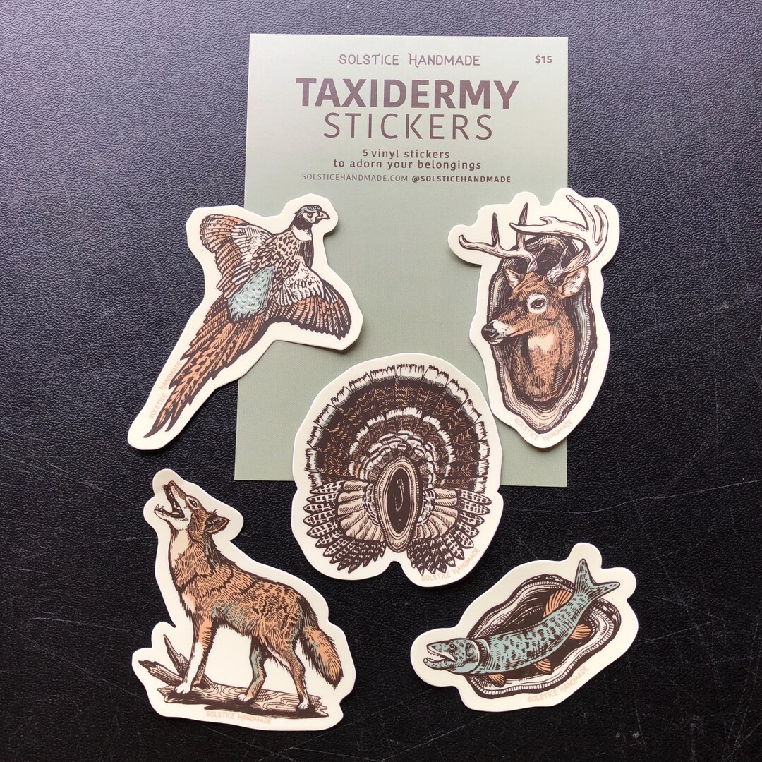 Taxidermy Sticker Set - Etsy