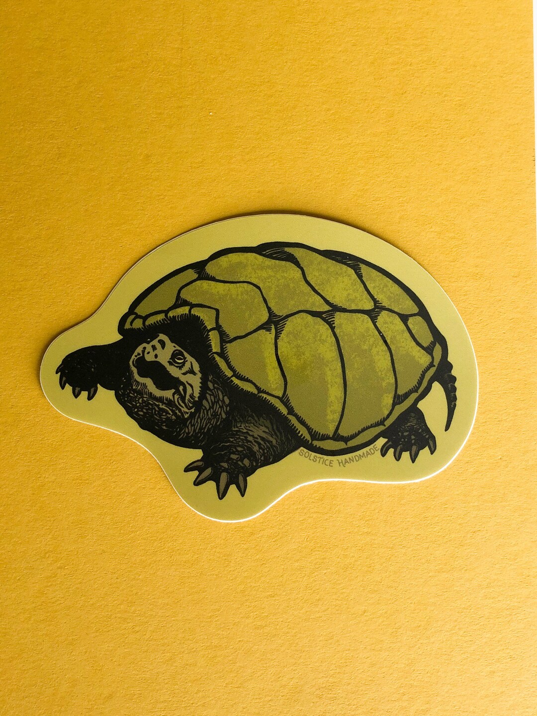 Snapping Turtle Sticker - Etsy