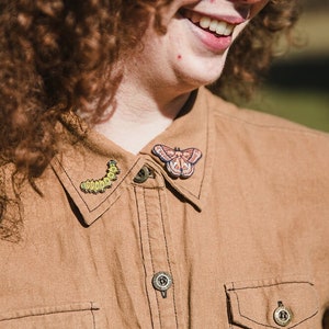 Cecropia Moth Pin Set - Etsy