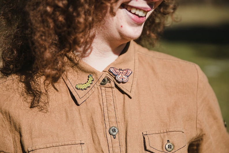 Cecropia Moth Pin Set - Etsy