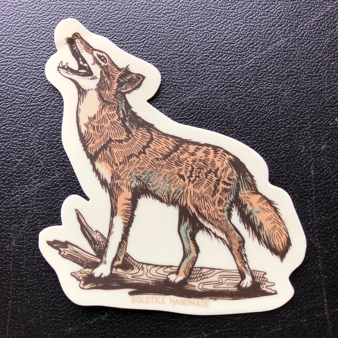 Coyote Sticker - Etsy