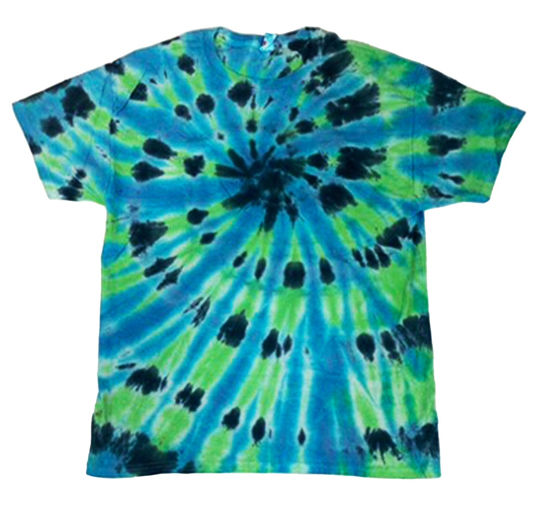 Large Spiral Tie Dye Shirt - Stunning Peacock Style - Tie Dye Tshirts ...