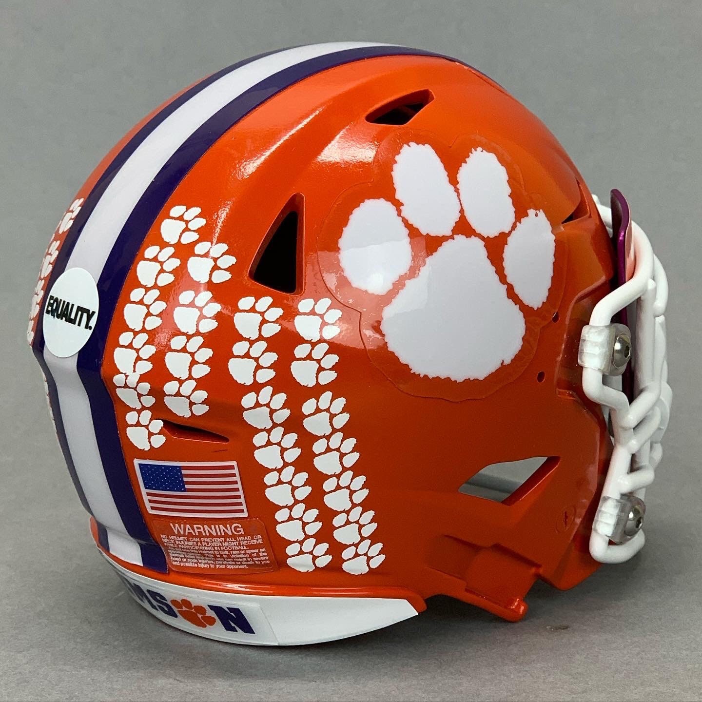 3D Printed Clemson Tigers Orange Riddell Speedflex Mini Helmet - Etsy