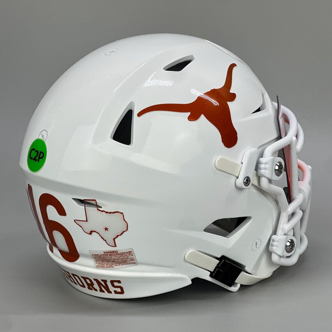 3D Printed Arch Manning Texas Longhorns Themed Riddell Speedflex Mini ...