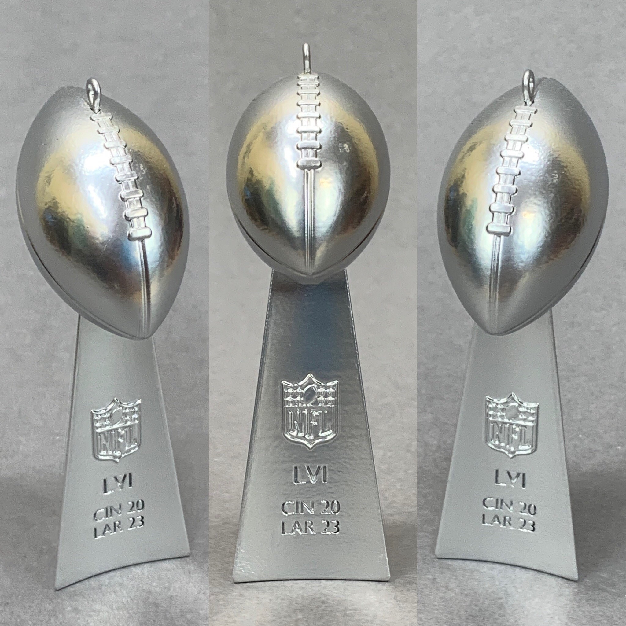 90mm 3D Printed Super Bowl NFL Championship Lombardi Trophy Hanging ...