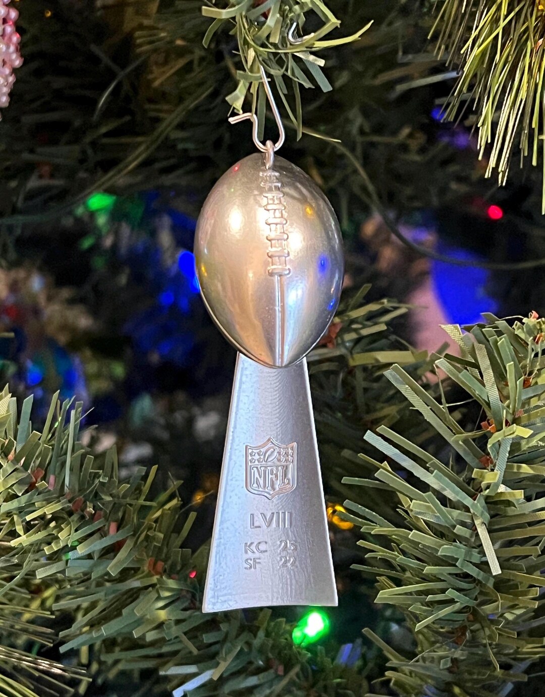 90mm 3D Printed Super Bowl NFL Championship Lombardi Trophy Hanging ...