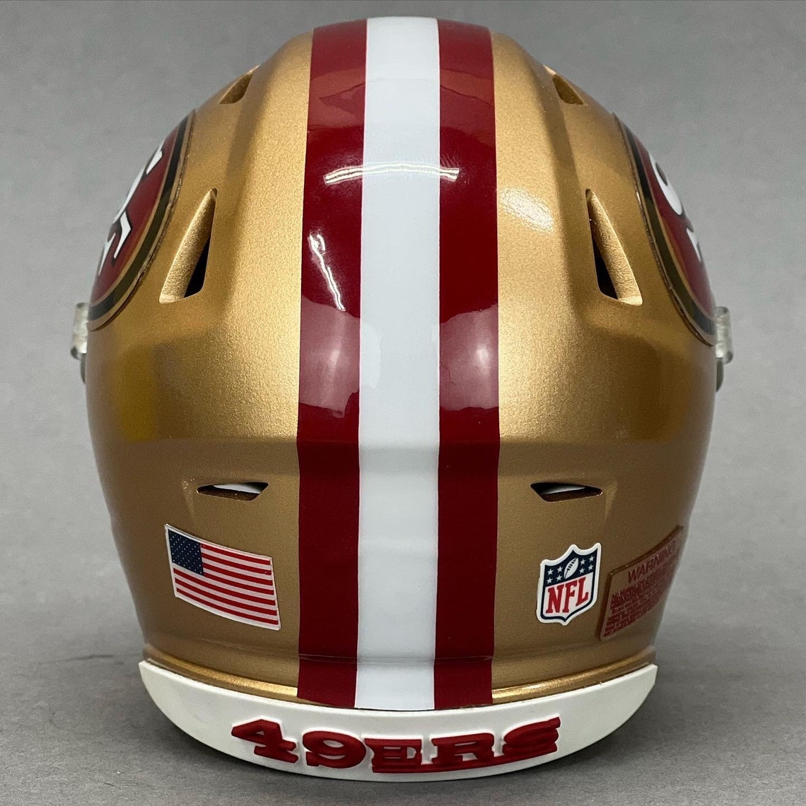 3D Printed San Francisco 49ers Gold Metallic Standard Logo Riddell ...