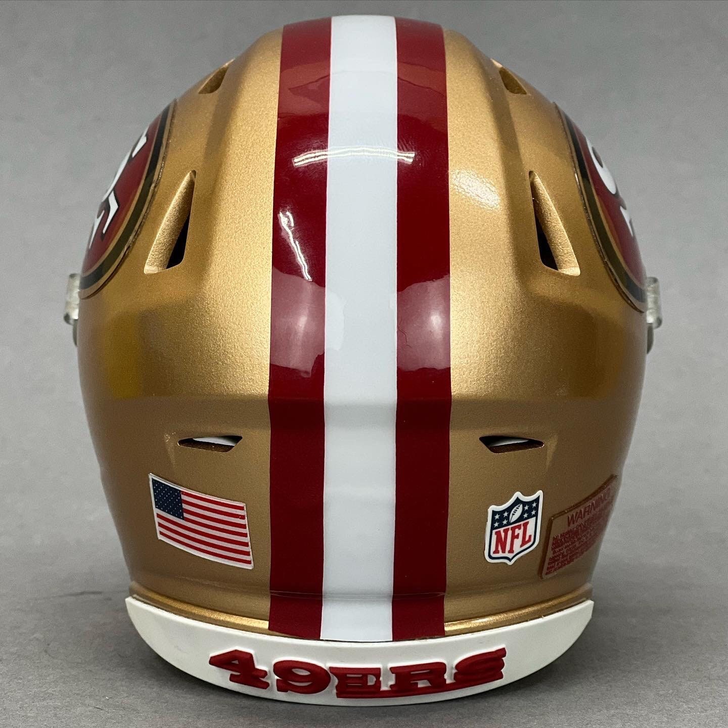 3D Printed San Francisco 49ers Gold Metallic Standard Logo Riddell ...