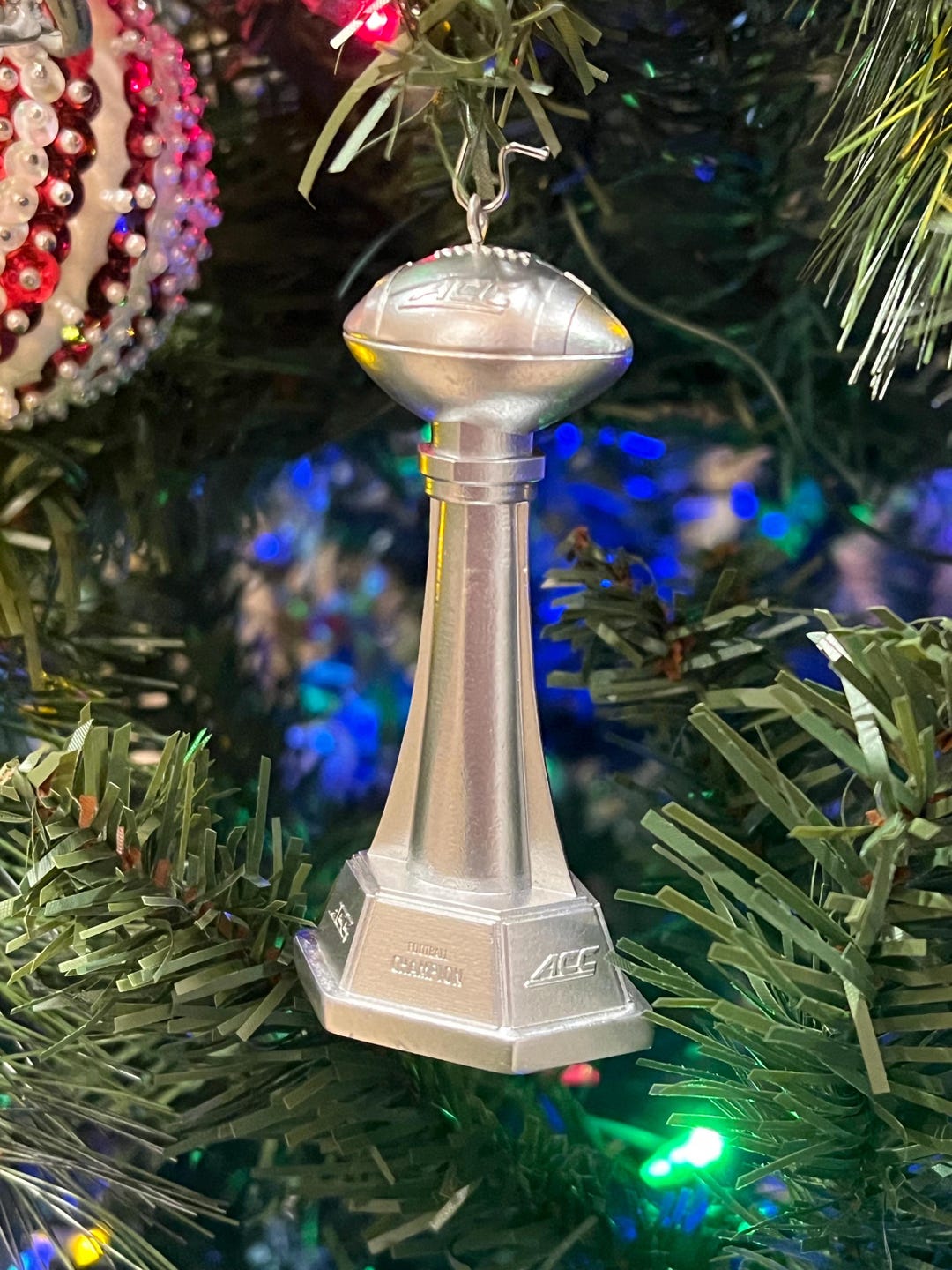 3D Printed ACC Championship Trophy Holiday Ornament Christmas Tree - Etsy