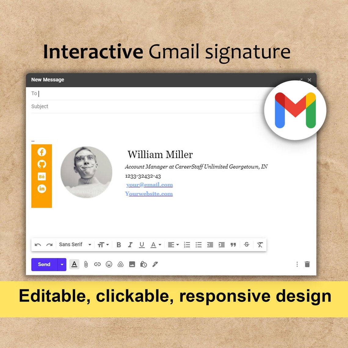 Email Signature Template Minimalistic Gmail Signature Etsy Email Signature Template Minimalistic Gmail Signature Etsy